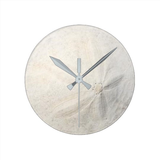 Sand Dollar Round Clock | Zazzle.com