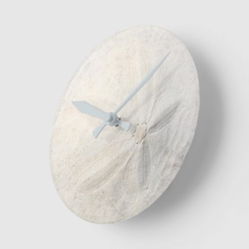 Sand Dollar Round Clock | Zazzle