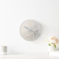 Sand Dollar Round Clock | Zazzle
