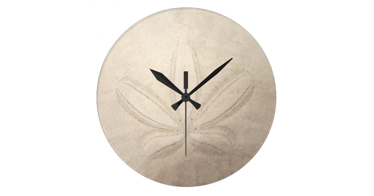 Sand Dollar Round Clock | Zazzle.com