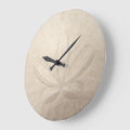 Sand Dollar Round Clock | Zazzle