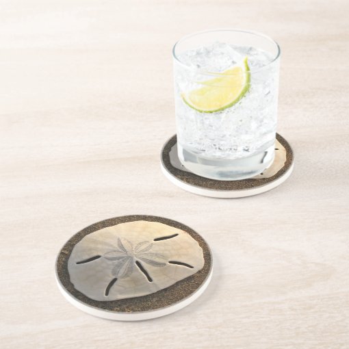 Sand Dollar Seashell Beach Drink Coaster | Zazzle