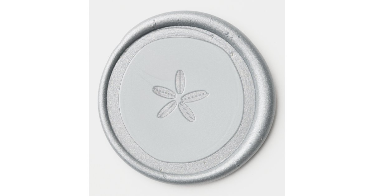 Sand Dollar Wax Seal Sticker | Zazzle