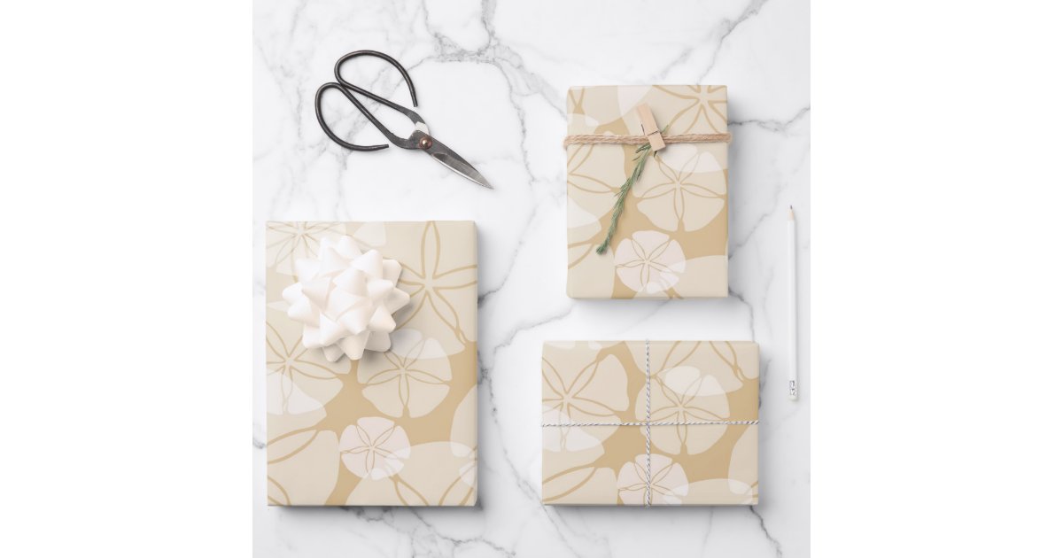 Sand Dollars Wrapping Paper Sheets | Zazzle