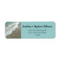 Sand Hearts Beach Return Address Label | Zazzle