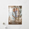 Sand is the New Snow Beach Christmas Holiday Card | Zazzle