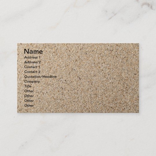 Sand Texture For Background Business Card | Zazzle.com