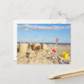 Sandcastle At Beach Postcard | Zazzle