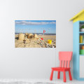 Sandcastle At Beach Poster | Zazzle