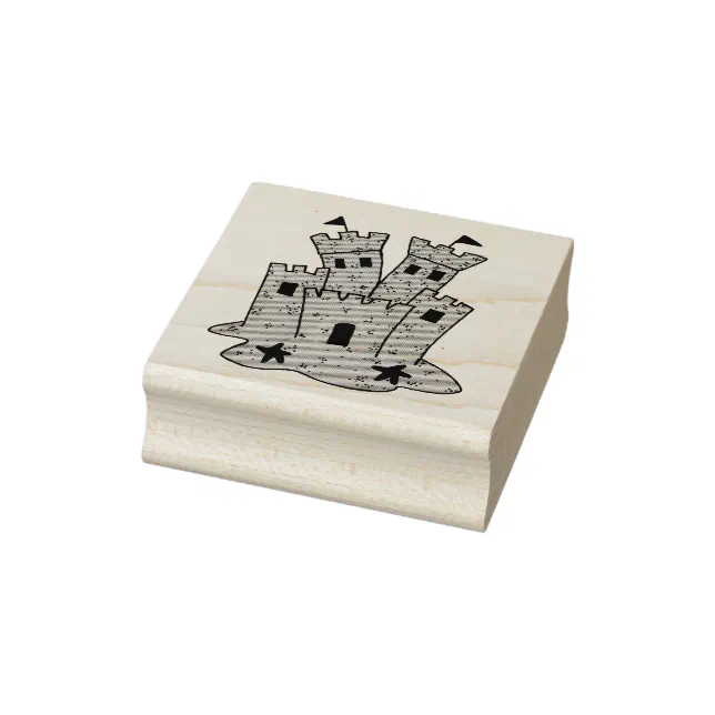 Sandcastle Sand Castle Summer Beach Stamp | Zazzle