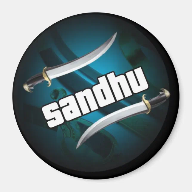 Sandhu Magnet - English | Zazzle