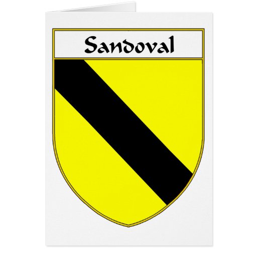 Sandoval Coat of Arms/Family Crest Card | Zazzle
