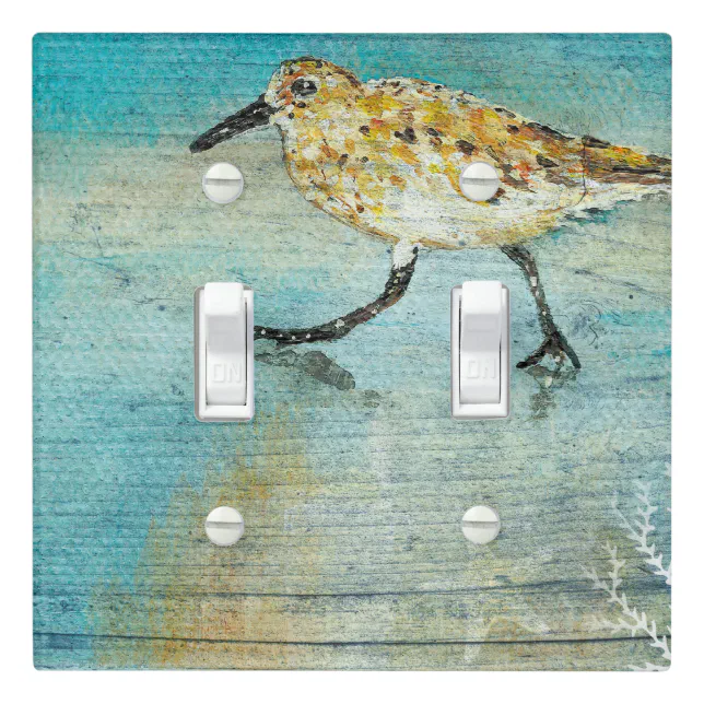 Sandpiper Shorebird Beach Art Light Switch Cover | Zazzle