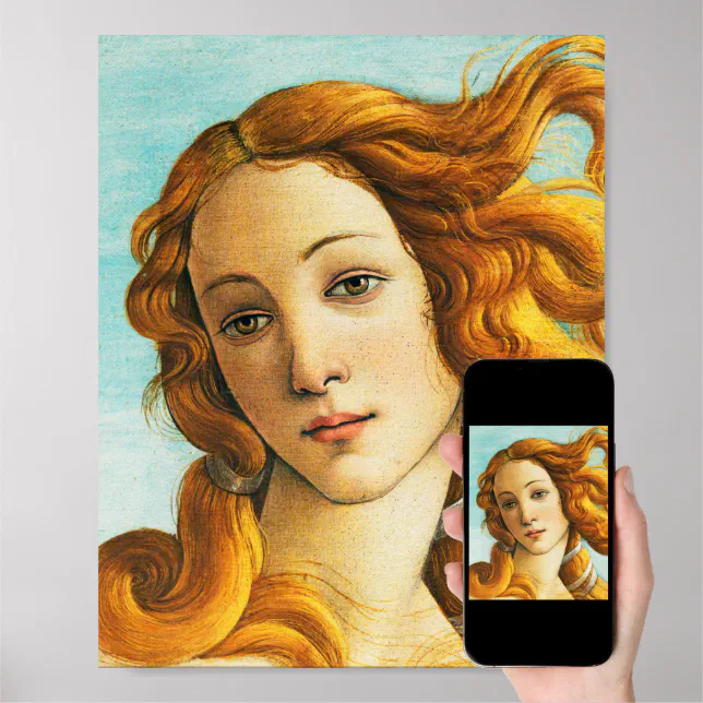 Sandro Botticelli The Birth of Venus Face Detail Poster | Zazzle