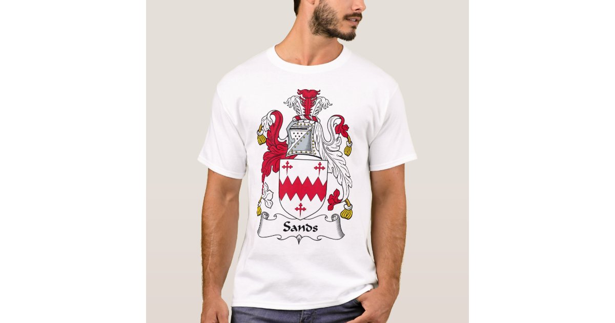 Sands Family Crest T-Shirt | Zazzle