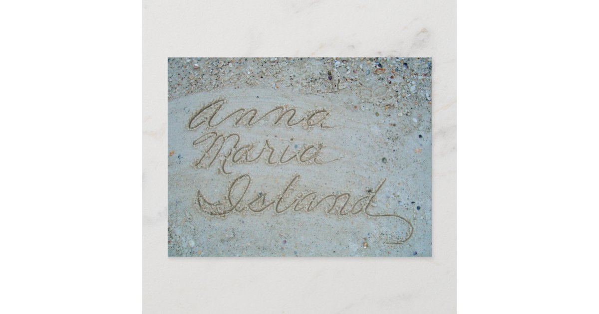 Sands of Anna Maria Postcard | Zazzle