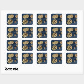 Sandstone dice and terracotta maze game, Harappa, Square Sticker | Zazzle