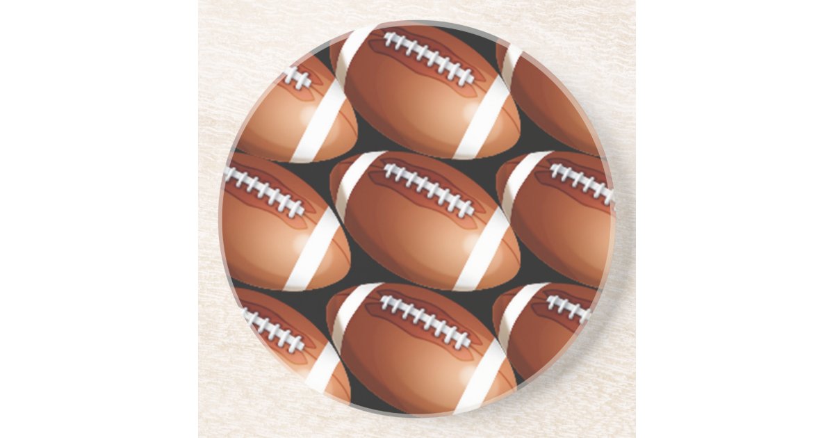 SANDSTONE football COASTERS sport coasters | Zazzle