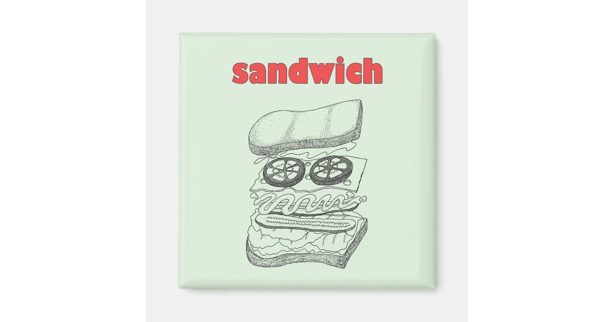 Sandwich Magnet | Zazzle