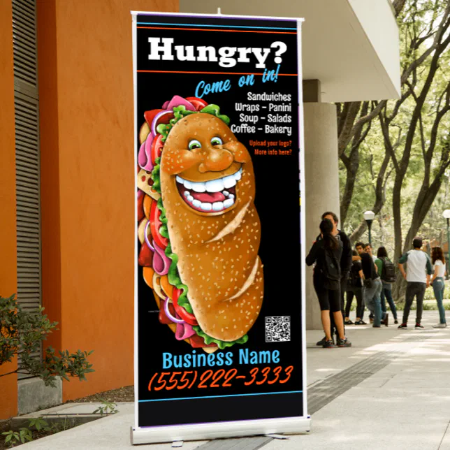 Sandwich Shop Sign Deli Banner Food Truck | Zazzle