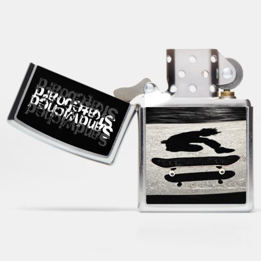 sandwiched skateboard zippo lighter | Zazzle