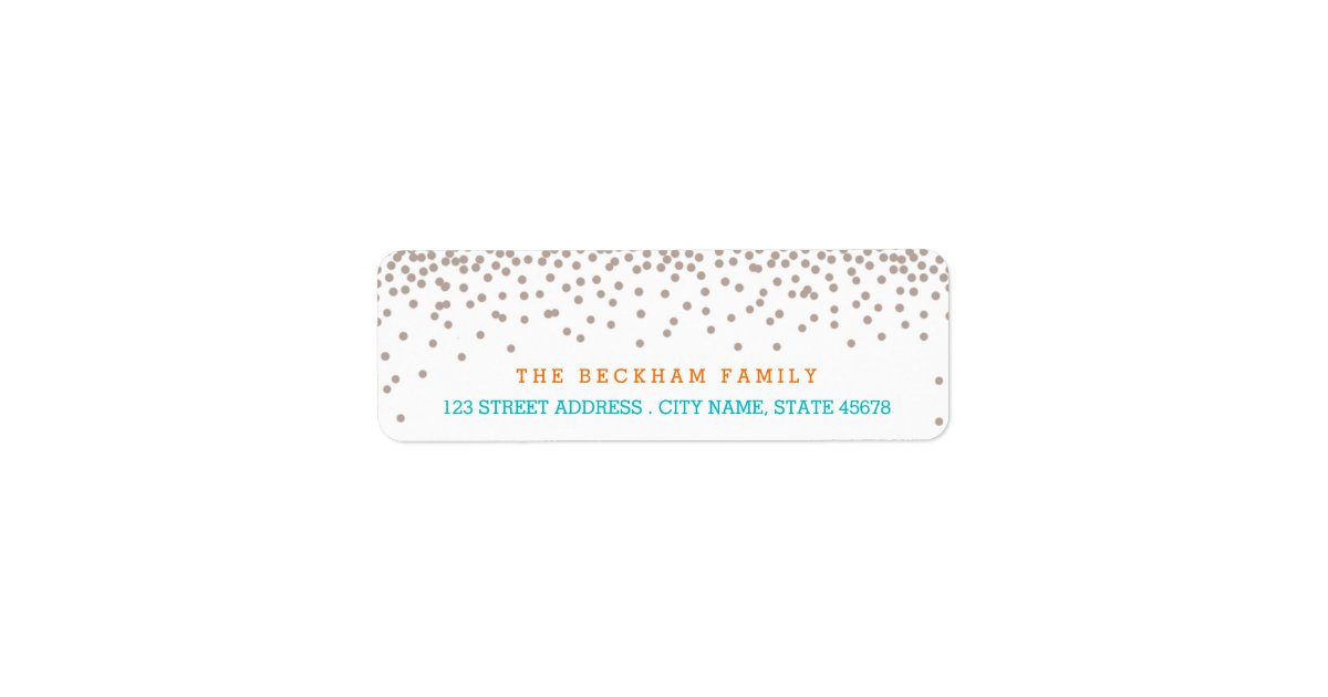 Sandy Beach Return Adress Labels | Zazzle