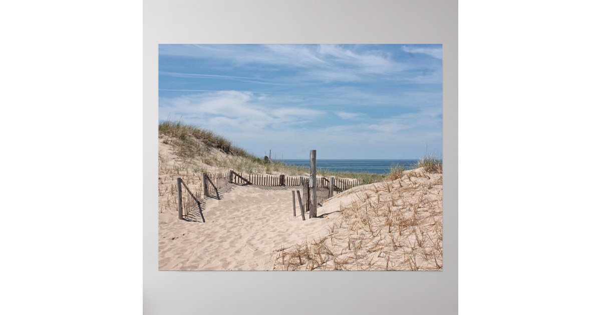 Sandy path to the beach poster | Zazzle
