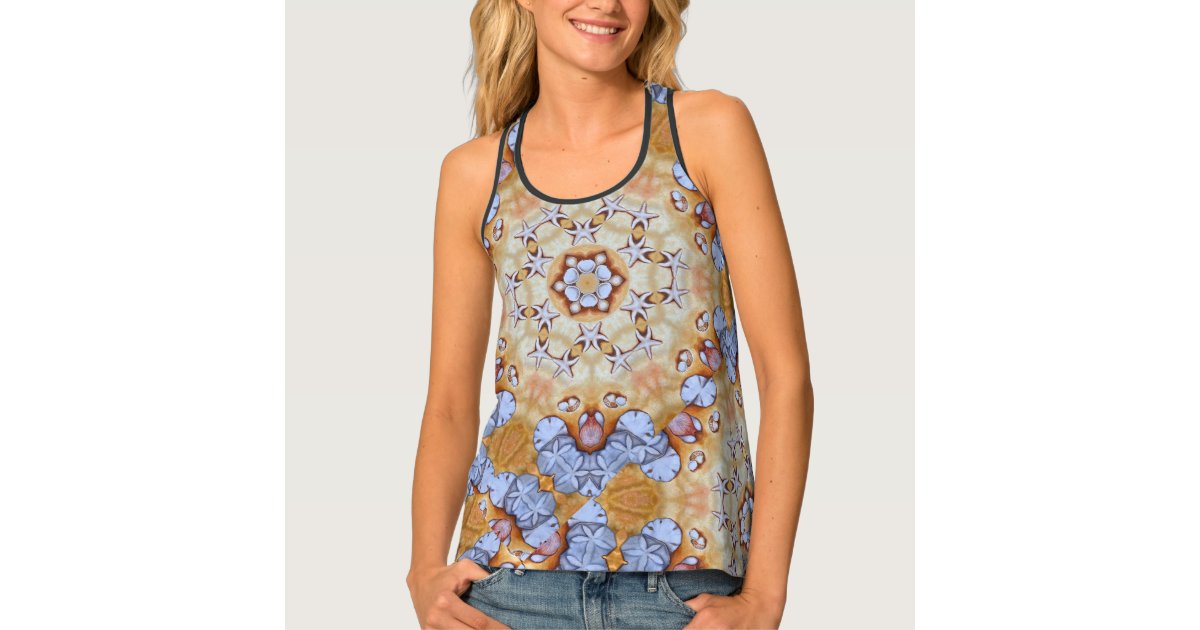 Sandy Seashells Tank Top | Zazzle