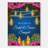 Sangeet Night welcome board as Indian Sangeet sign | Zazzle