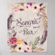 Sangria Bar Sign Rustic Baby Shower Wedding Favors | Zazzle