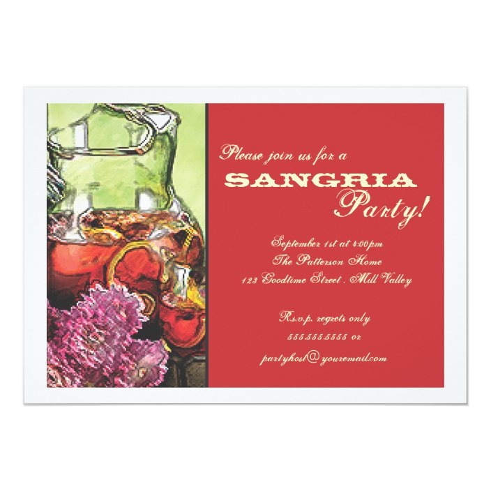 Sangria Party Invitation | Zazzle.com