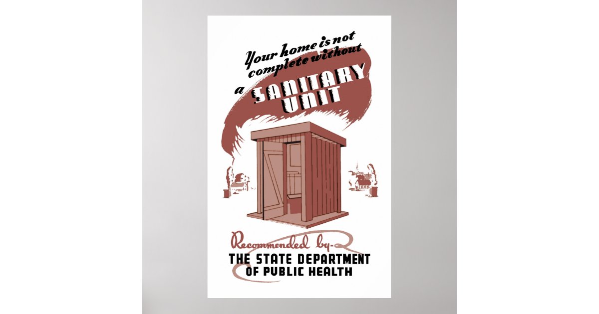 Sanitary Unit Poster | Zazzle