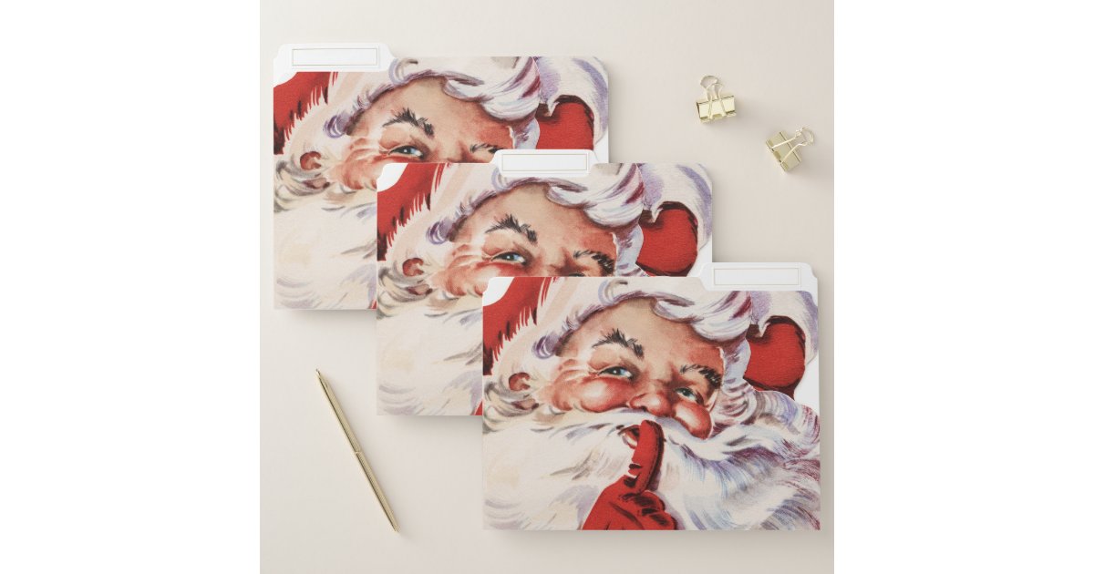 Santa 003 file folder | Zazzle