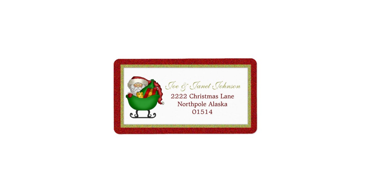 Santa Address Label | Zazzle