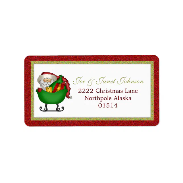 Santa Address Label | Zazzle
