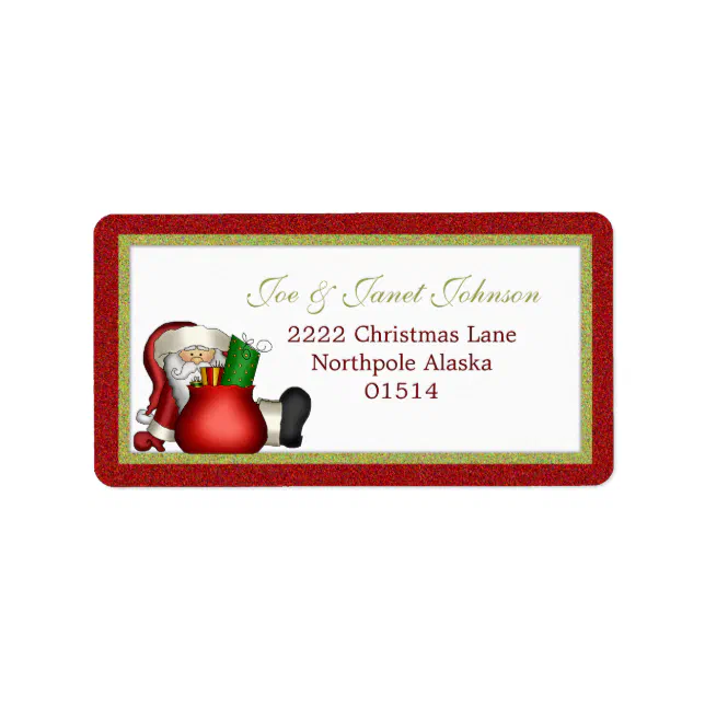 Santa Address Label | Zazzle
