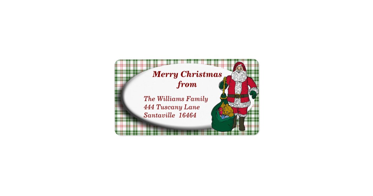 Santa Address Label 2 | Zazzle
