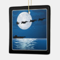Santa and Super Hornets F-18 Jets Christmas Ceramic Ornament | Zazzle