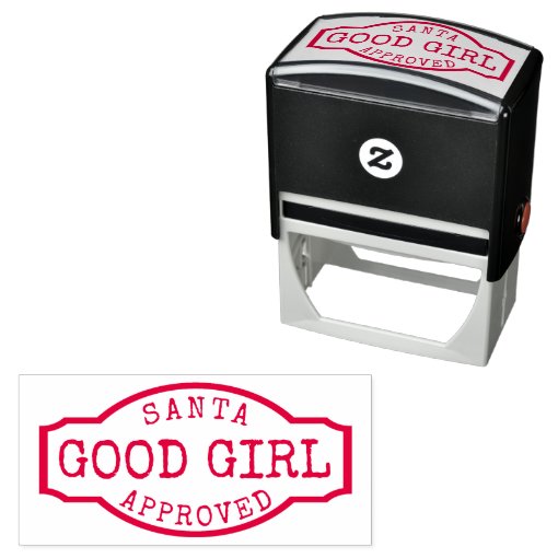 Santa Approved Gift Stamp | Good Girl or Boy | Zazzle