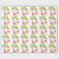 Santa at the Beach Christmas Wrapping Paper | Zazzle