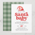 Santa Baby Christmas Baby Shower Invitation | Zazzle