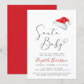 Santa Baby Christmas Baby Shower Invitation | Zazzle