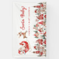 Santa Baby Christmas Baby Shower Party Banner | Zazzle