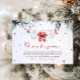 Santa Baby Christmas Baby Shower Thank You Card | Zazzle