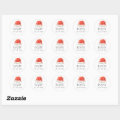Santa Baby It's Cold Outside Baby Shower Favors Classic Round Sticker ...