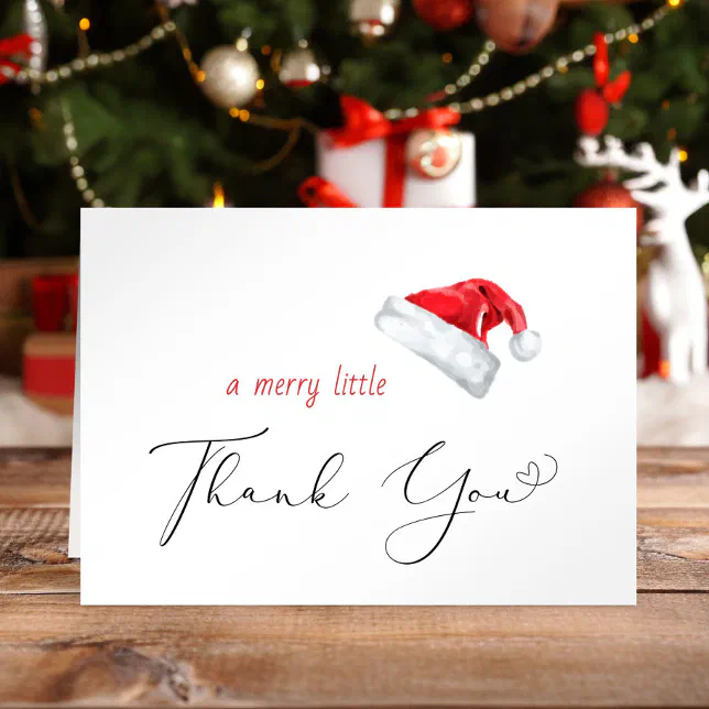 Santa Baby Shower Thank You Card | Zazzle