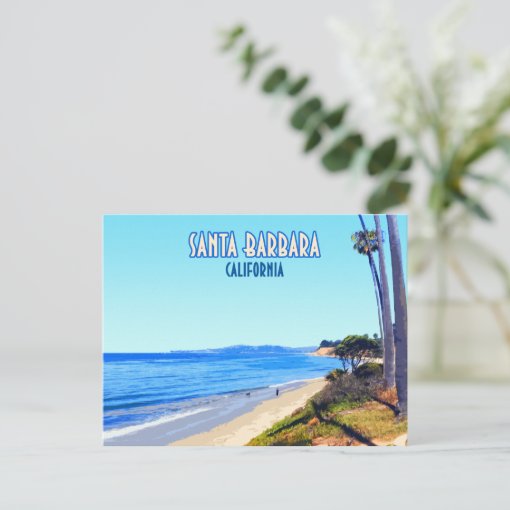 Santa Barbara California Butterfly Beach Montecito Postcard | Zazzle