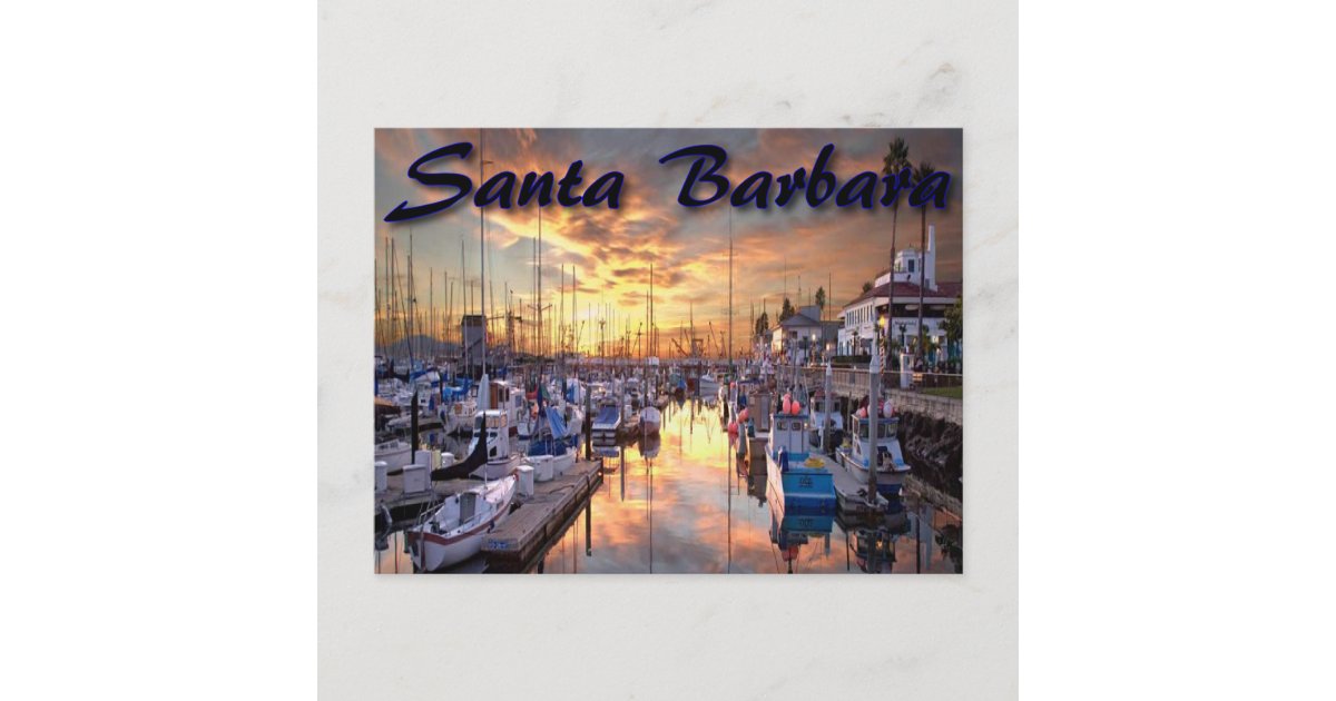 Santa Barbara California Post Card | Zazzle