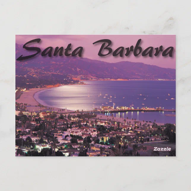 Santa Barbara California Post Card | Zazzle