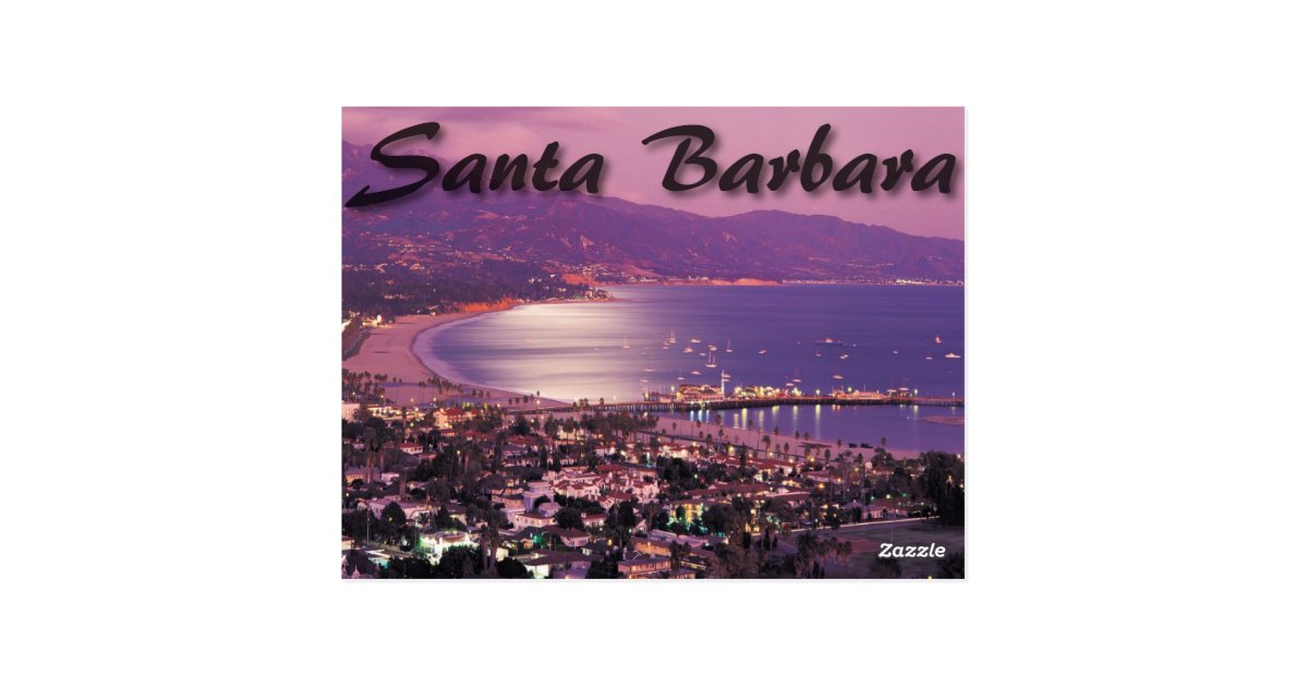 Santa Barbara California Post Card | Zazzle.com